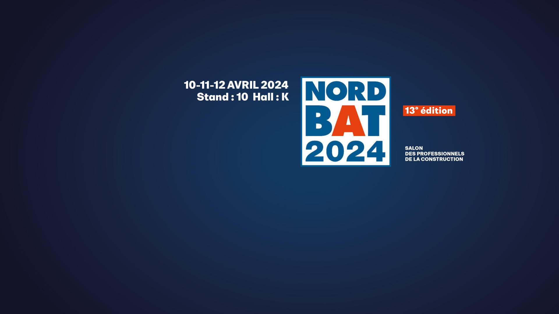 Nous vous invitons au salon Nordbat